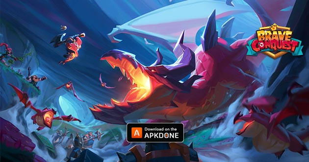 Brave Conquest MOD APK + OBB Data v1.4.2 (One Hit Skill) for Android