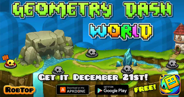 Geometry Dash World MOD APK 2.2.11 (Unlocked Skins) for Android