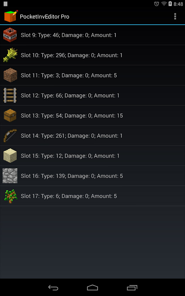 PocketInvEditor Pro for Android