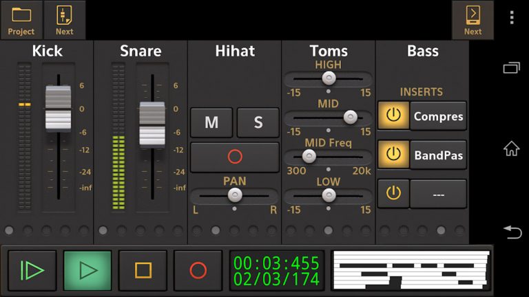Audio Evolution Mobile Studio Pro APK 5.2.6.0 (Paid for free) for Android