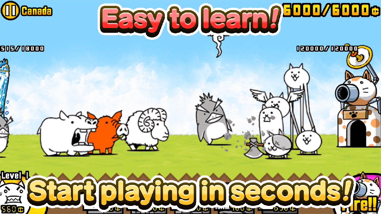 The Battle Cats MOD APK 11.7.2 (Unlimited Money) for Android