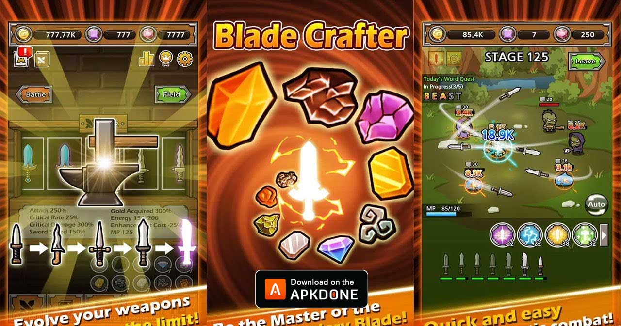 Blade Crafter MOD APK 4.20 Download (Free shopping) for Android