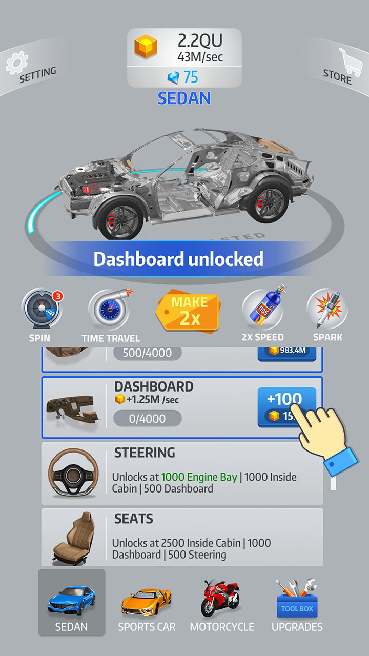 Idle Car MOD APK 2.2.1 Download (Unlimited Money) for Android
