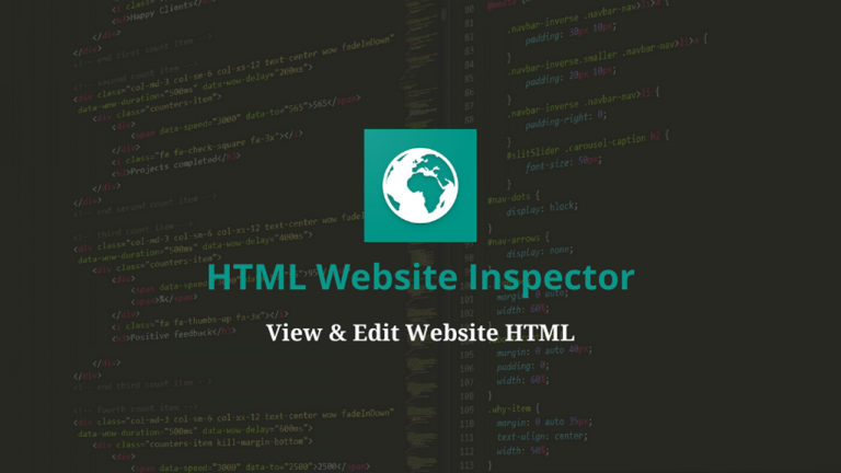 HTML/CSS Website Inspector MOD APK 2.994 (Pro Version) for Android