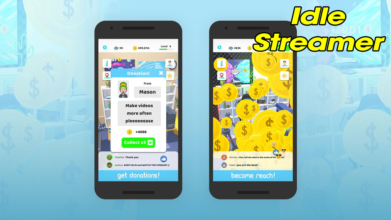 Idle Streamer MOD APK 1.44 (Unlimited Money) for Android