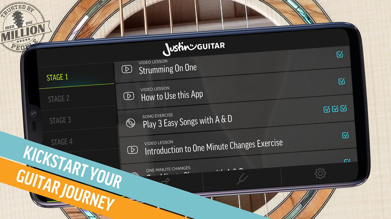 Justin Guitar Power Lessons App for Beginner MOD APK 3.2.3 Download (Unlocked) free for Android