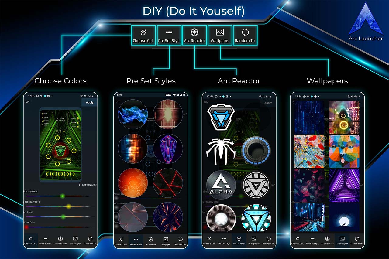 ARC Launcher MOD APK 48.5 (Premium Unlocked) for Android