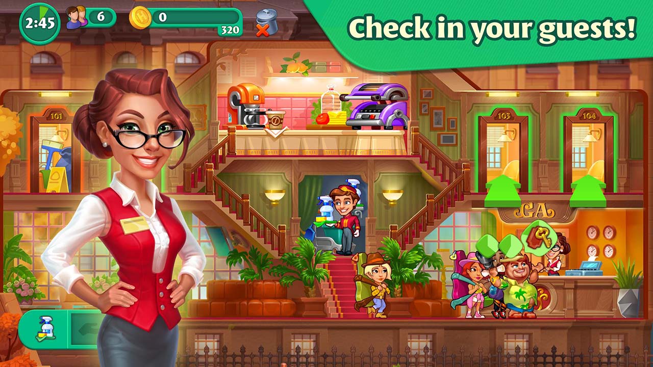 Grand Hotel Mania MOD APK 3.1.0.13 (Unlimited Diamond) for Android