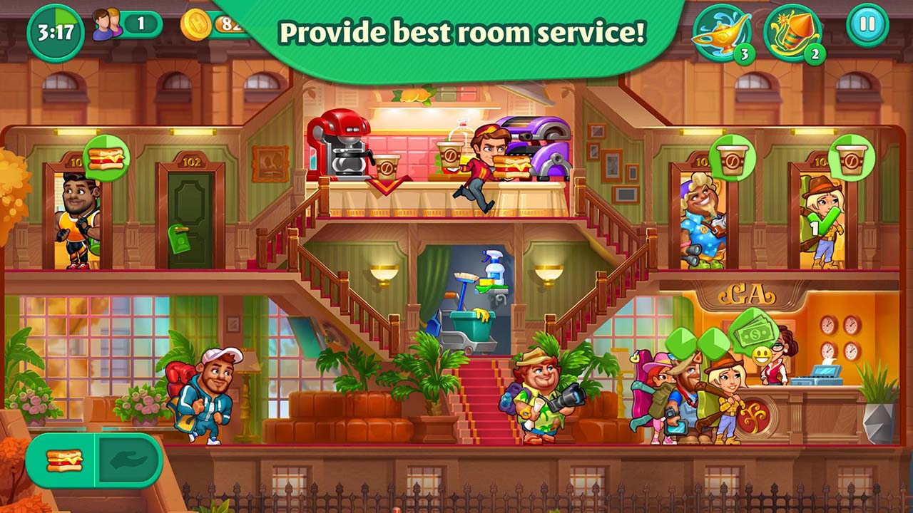 Grand Hotel Mania MOD APK 3.0.0.15 (Unlimited Diamond) for Android