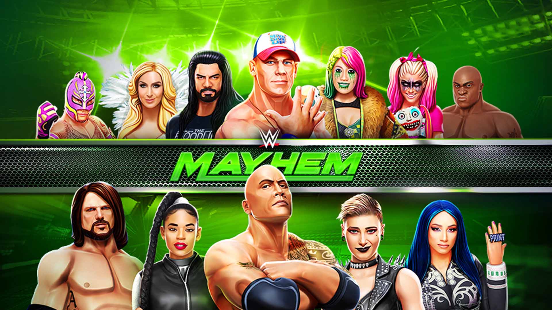 WWE Mayhem MOD APK 1.59.132 (Mod Menu) for Android