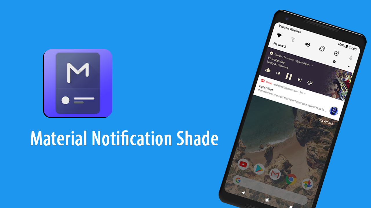 Material Notification Shade MOD APK 18.4.3.1 (Pro Unlocked) for Android