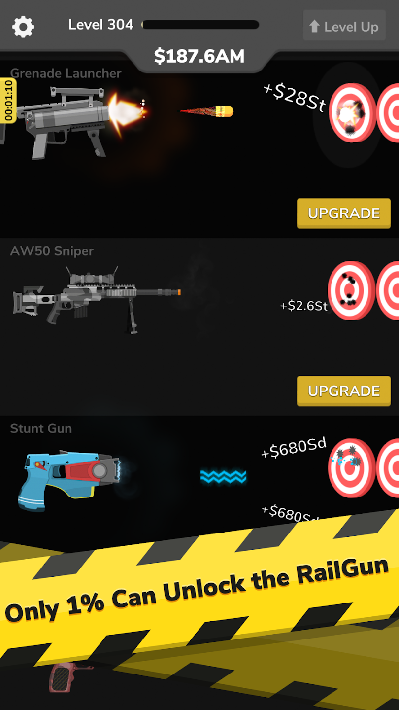 Gun Idle MOD APK 1.18 (Unlimited Money) for Android