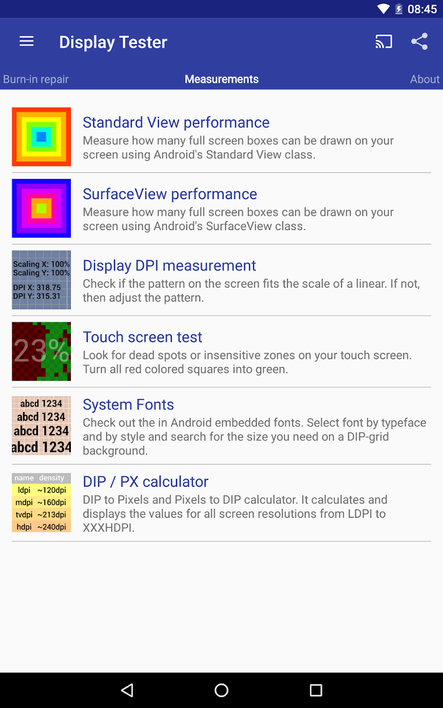Display Tester MOD APK 4.54 (Pro Unlocked) for Android