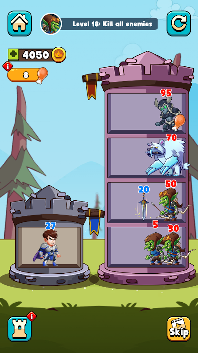 Hero Tower Wars MOD APK 7.9 (Unlimited Money) for Android