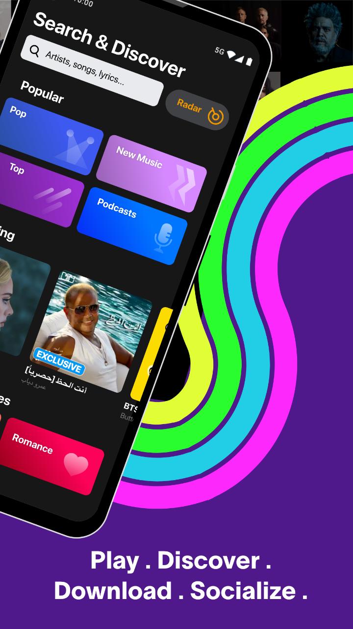 Anghami MOD APK 6.1.201 (Premium Unlocked) for Android