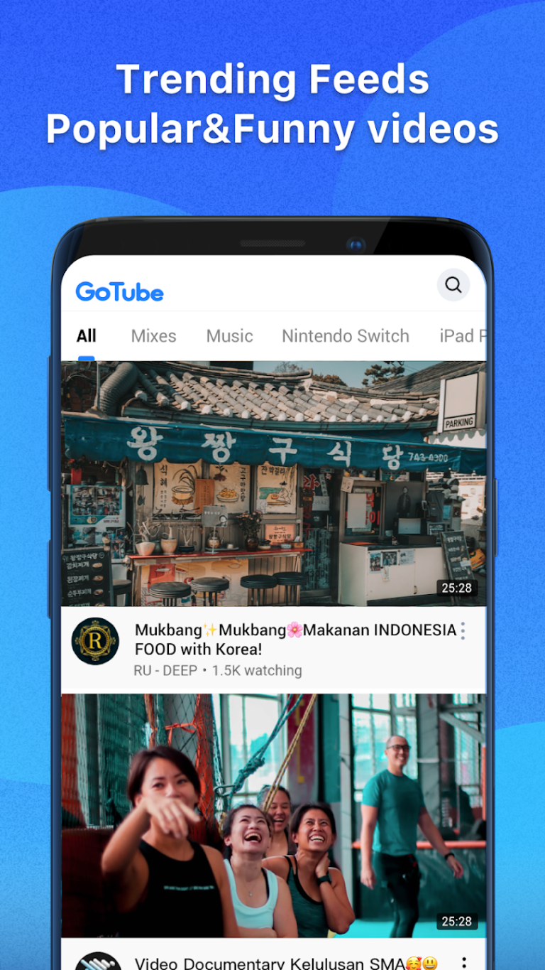 GoTube MOD APK 4.1.60.010 (Ad-Free) for Android