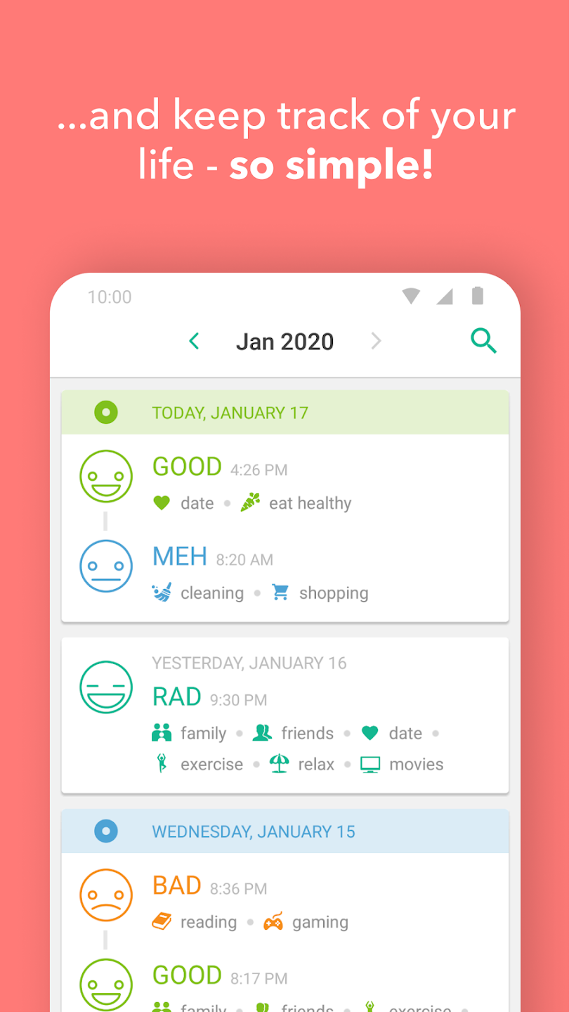 Daylio Journal MOD APK 1.49.4 (Premium Unlocked) for Android