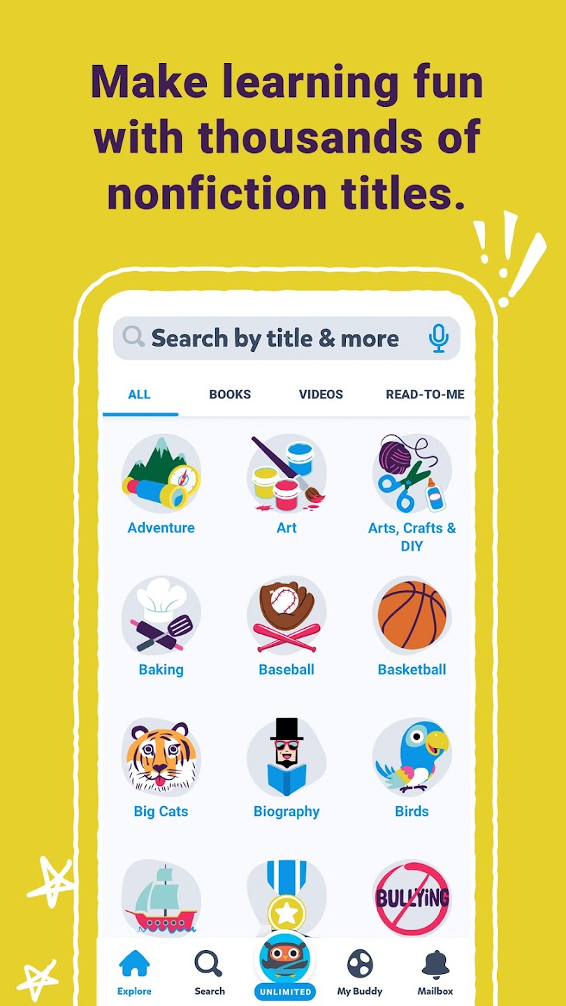 Epic: Kids' Books & Reading MOD APK 3.88.1 (Subscribed) for Android