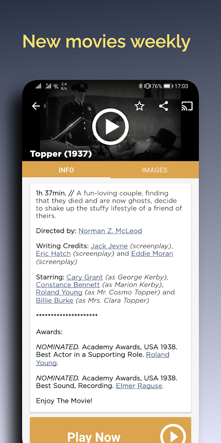 Old Movies Hollywood Classics MOD APK 1.16.01 (Ad-Free) for Android